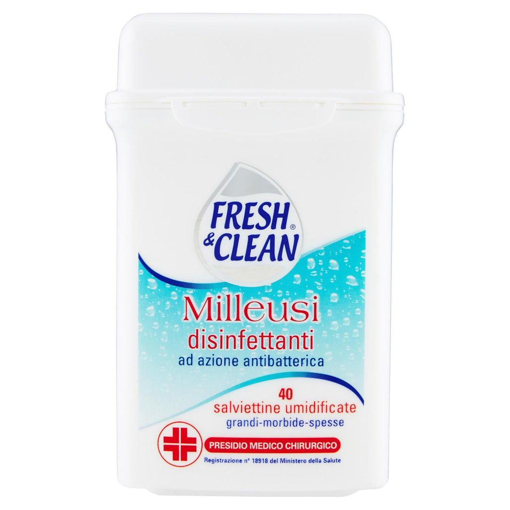FRESH&CLEAN MULTI-PURPOSE DISINFECTANT WIPES 40 PCS